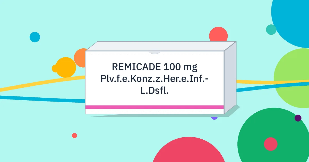 Symbolbild: Packung mit der Aufschrift REMICADE 100 mg Plv.f.e.Konz.z.Her.e.Inf.-L.Dsfl. (PZN 05515795) – Verfügbarkeit und Bezug in Apotheken in Frankfurt am Main