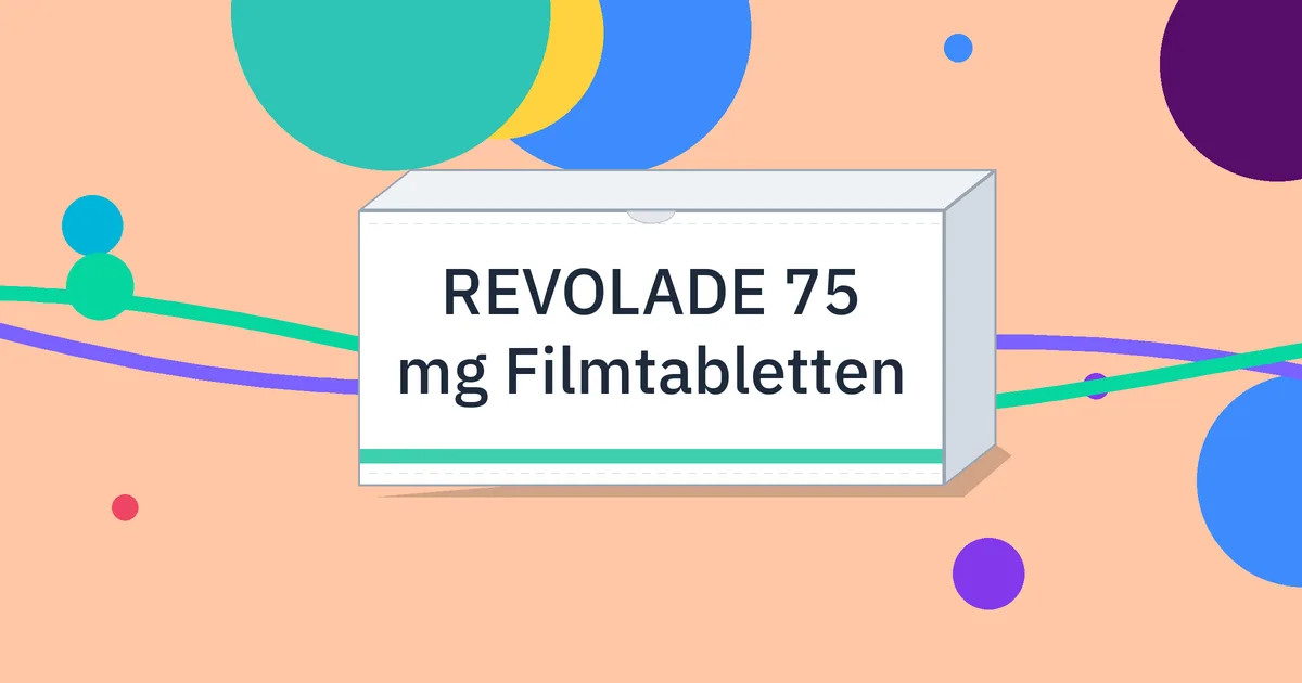 Symbolbild: Packung mit der Aufschrift REVOLADE 75 mg Filmtabletten (PZN 16002662) – Verfügbarkeit und Bezug in Apotheken in Frankfurt am Main
