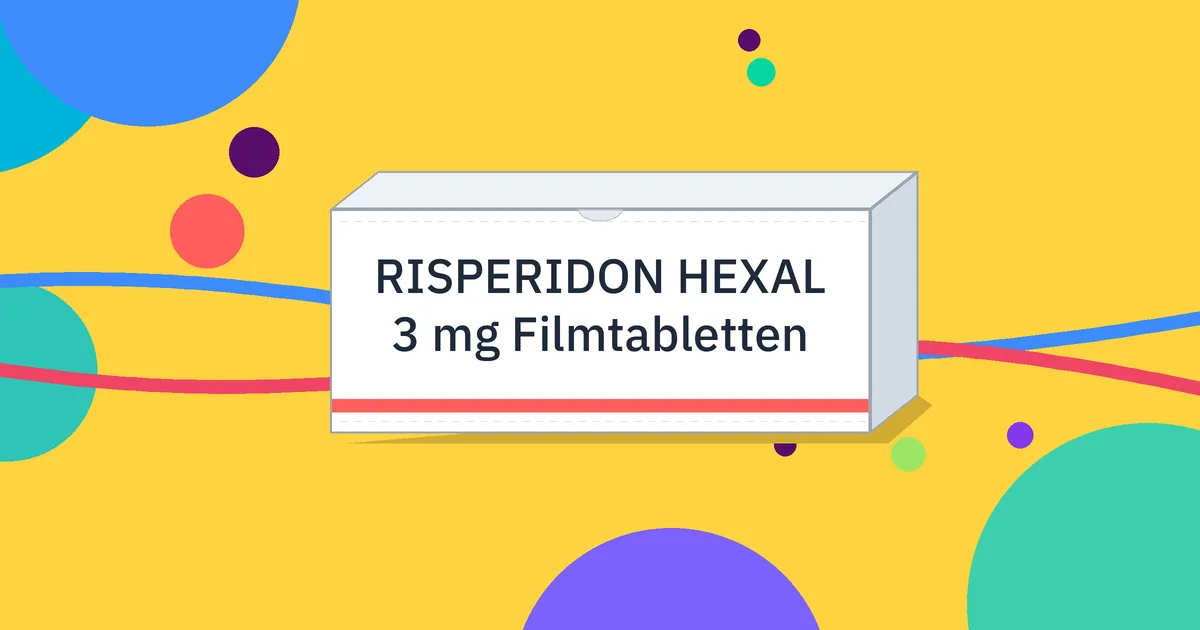 Symbolbild: Packung mit der Aufschrift RISPERIDON HEXAL 3 mg Filmtabletten (PZN 04221270) – Verfügbarkeit und Bezug in Apotheken in Frankfurt am Main