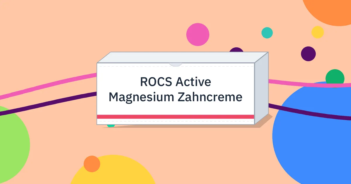 Symbolbild: Packung mit der Aufschrift ROCS Active Magnesium Zahncreme (PZN 16867238) – Verfügbarkeit und Bezug in Apotheken in Frankfurt am Main