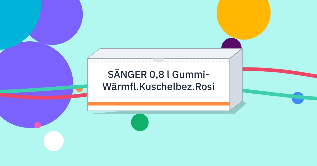 Symbolbild: Packung mit der Aufschrift SÄNGER 0,8 l Gummi-Wärmfl.Kuschelbez.Rosi (PZN 00789393) – Verfügbarkeit und Bezug in Apotheken in Frankfurt am Main