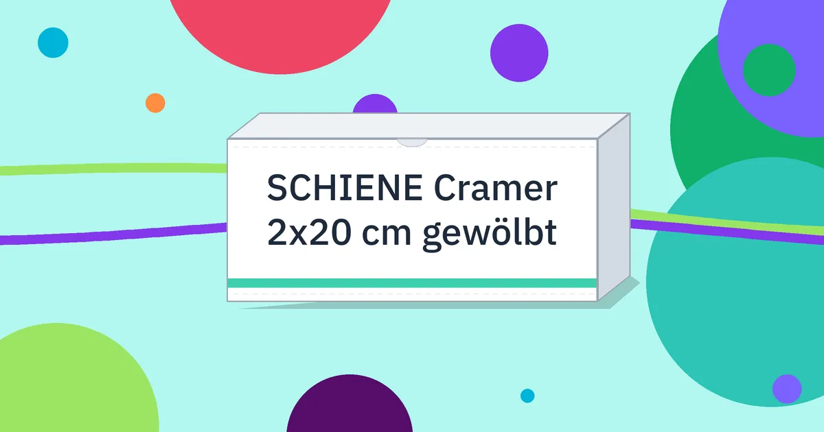 Symbolbild: Packung mit der Aufschrift SCHIENE Cramer 2x20 cm gewölbt (PZN 01736097) – Verfügbarkeit und Bezug in Apotheken in Frankfurt am Main