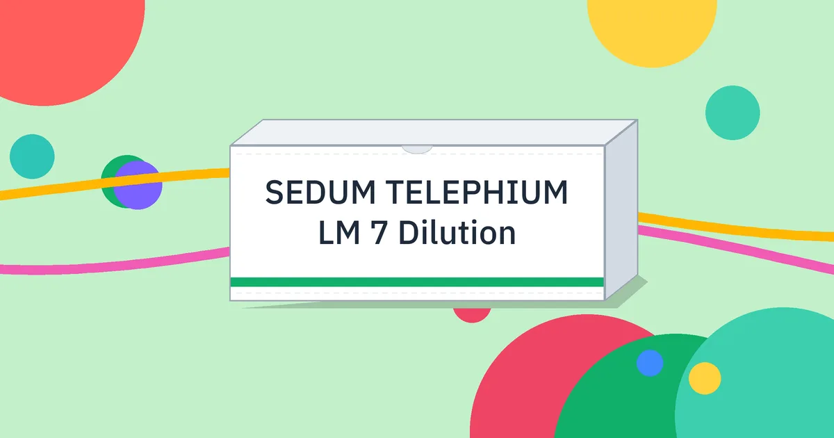 Symbolbild: Packung mit der Aufschrift SEDUM TELEPHIUM LM 7 Dilution (PZN 13693737) – Verfügbarkeit und Bezug in Apotheken in Frankfurt am Main