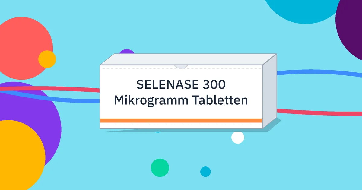 Symbolbild: Packung mit der Aufschrift SELENASE 300 Mikrogramm Tabletten (PZN 15736089) – Verfügbarkeit und Bezug in Apotheken in Frankfurt am Main