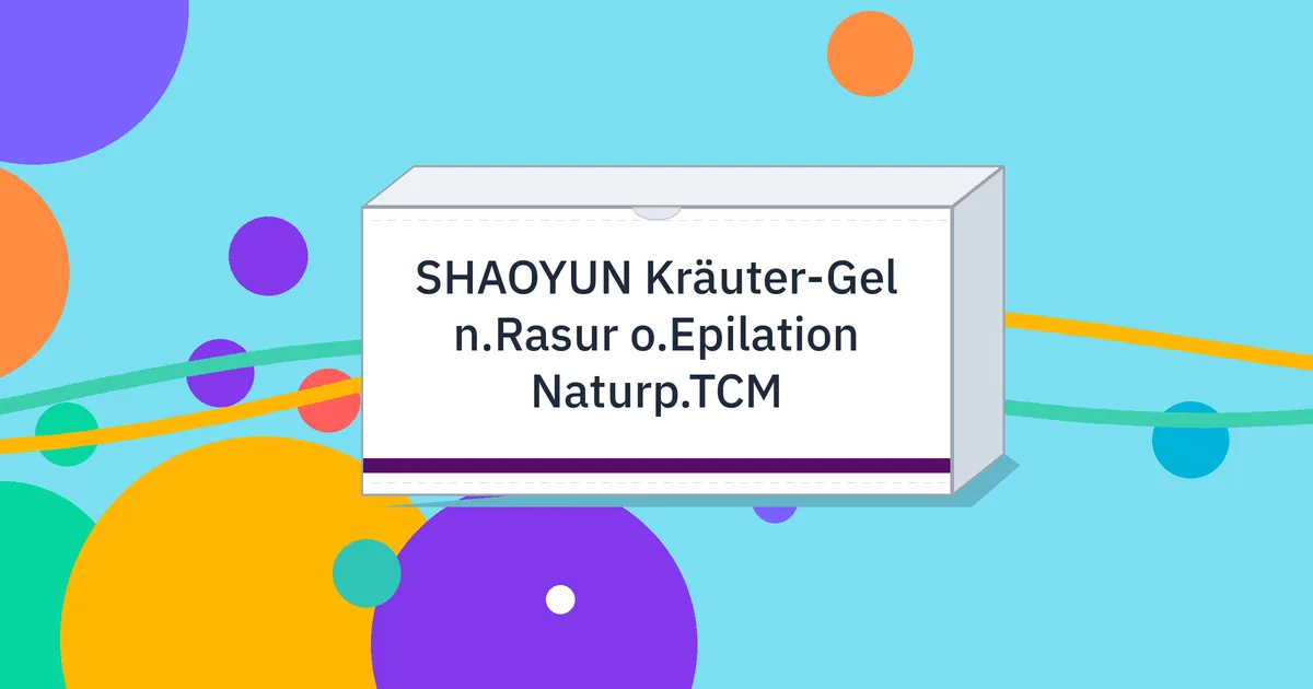 Symbolbild: Packung mit der Aufschrift SHAOYUN Kräuter-Gel n.Rasur o.Epilation Naturp.TCM (PZN 13978919) – Verfügbarkeit und Bezug in Apotheken in Frankfurt am Main