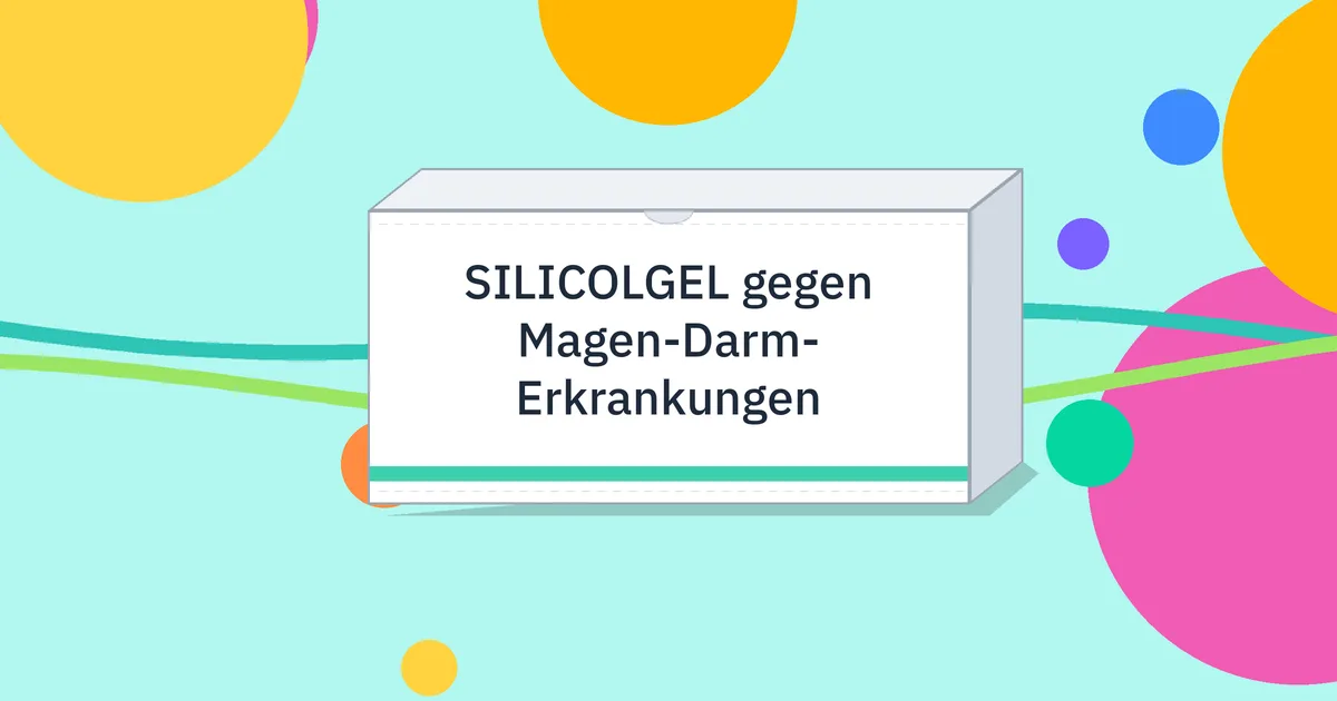Symbolbild: Packung mit der Aufschrift SILICOLGEL gegen Magen-Darm-Erkrankungen (PZN 06114331) – Verfügbarkeit und Bezug in Apotheken in Frankfurt am Main