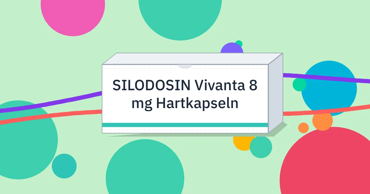 Symbolbild: Packung mit der Aufschrift SILODOSIN Vivanta 8 mg Hartkapseln (PZN 18106644) – Verfügbarkeit und Bezug in Apotheken in Frankfurt am Main