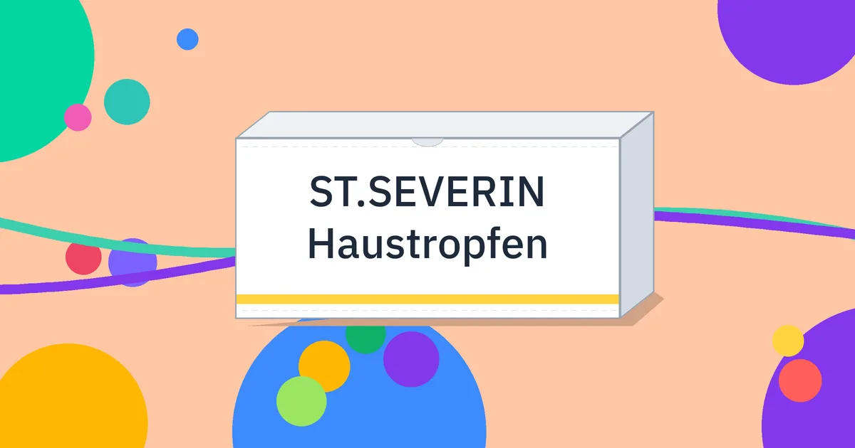 Symbolbild: Packung mit der Aufschrift ST.SEVERIN Haustropfen (PZN 10257964) – Verfügbarkeit und Bezug in Apotheken in Frankfurt am Main