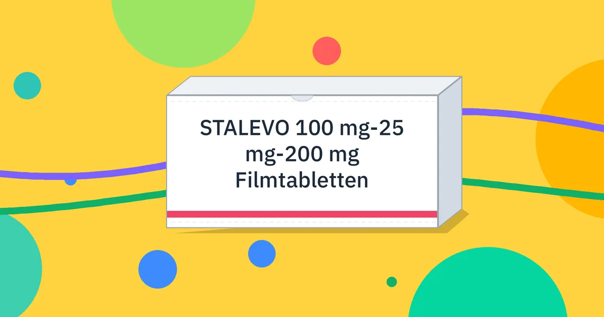 Symbolbild: Packung mit der Aufschrift STALEVO 100 mg-25 mg-200 mg Filmtabletten (PZN 10070823) – Verfügbarkeit und Bezug in Apotheken in Frankfurt am Main