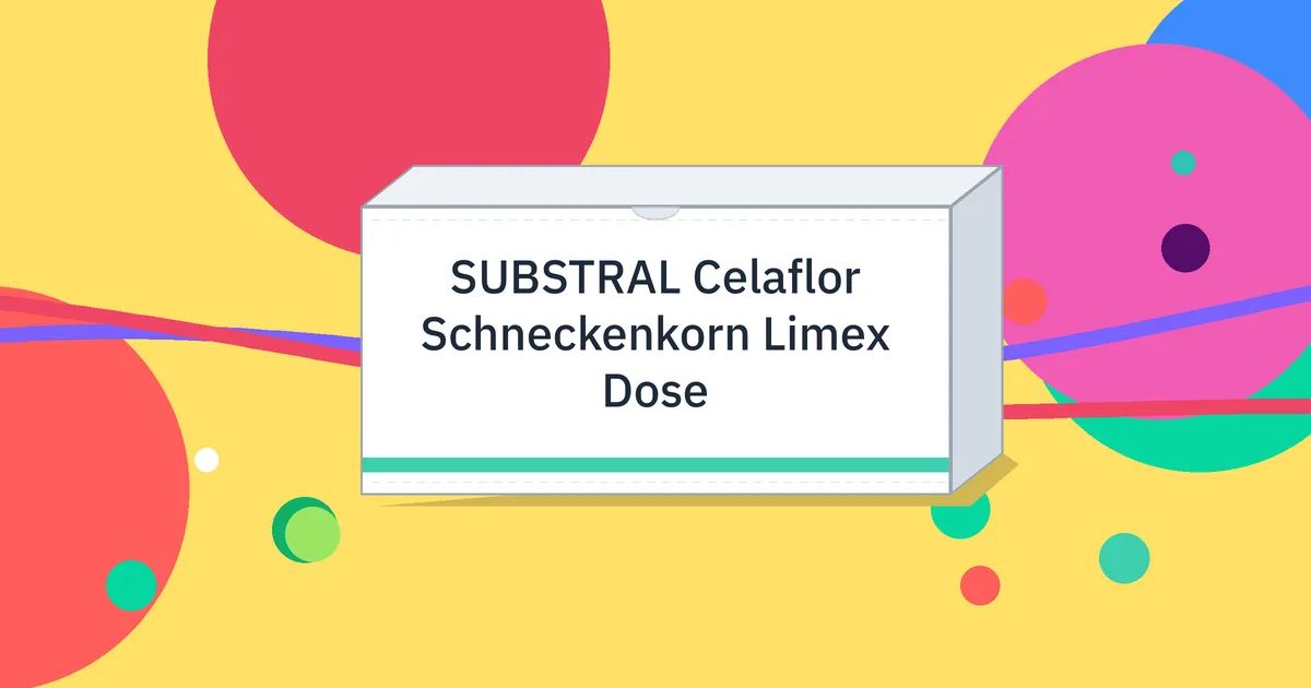 Symbolbild: Packung mit der Aufschrift SUBSTRAL Celaflor Schneckenkorn Limex Dose (PZN 17391453) – Verfügbarkeit und Bezug in Apotheken in Frankfurt am Main