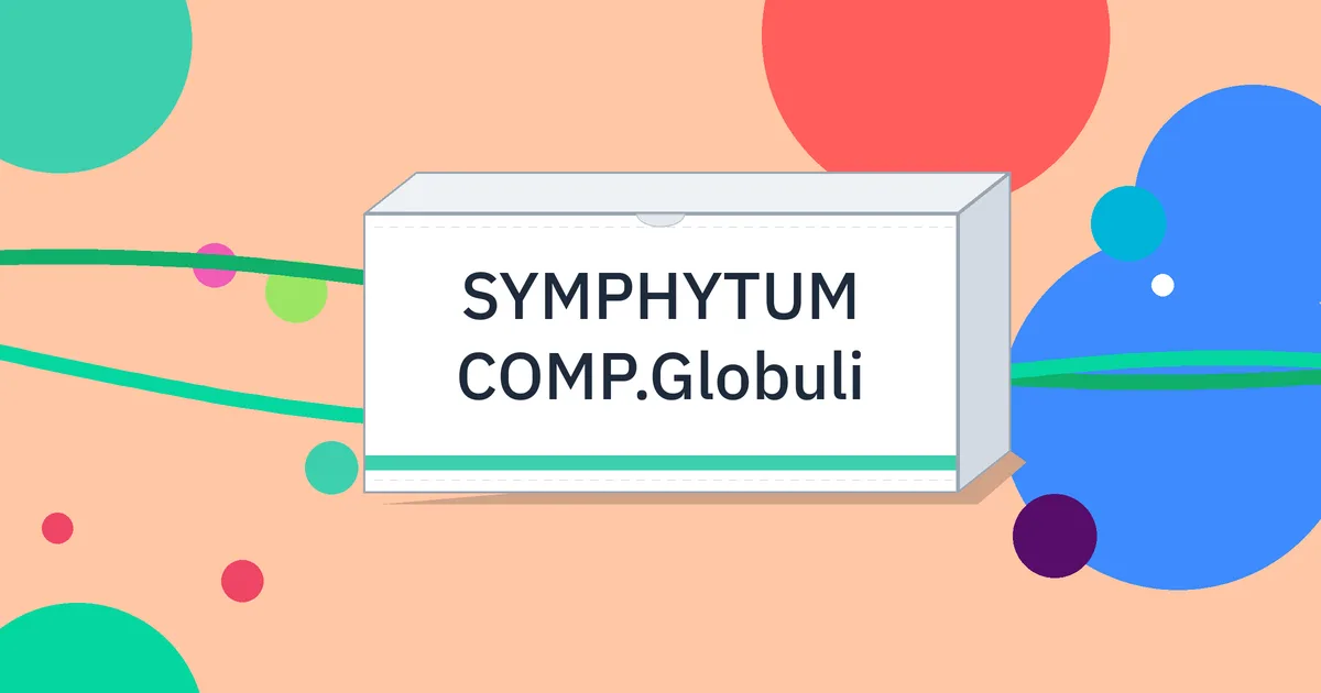 Symbolbild: Packung mit der Aufschrift SYMPHYTUM COMP.Globuli (PZN 08787910) – Verfügbarkeit und Bezug in Apotheken in Frankfurt am Main