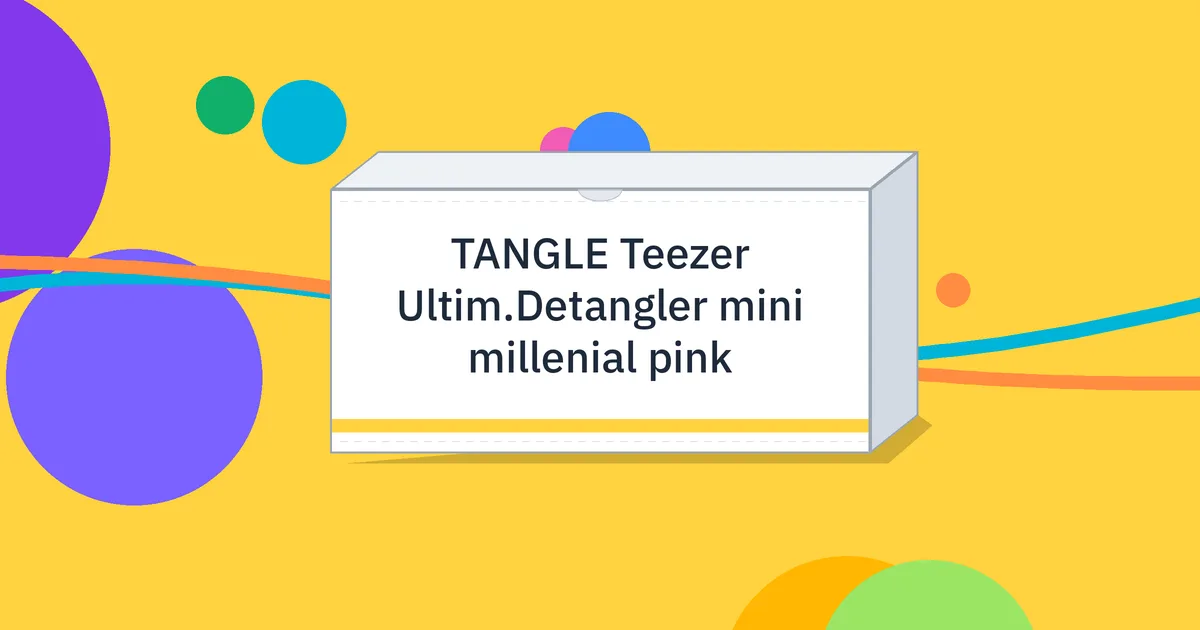 Symbolbild: Packung mit der Aufschrift TANGLE Teezer Ultim.Detangler mini millenial pink (PZN 20383977) – Verfügbarkeit und Bezug in Apotheken in Frankfurt am Main