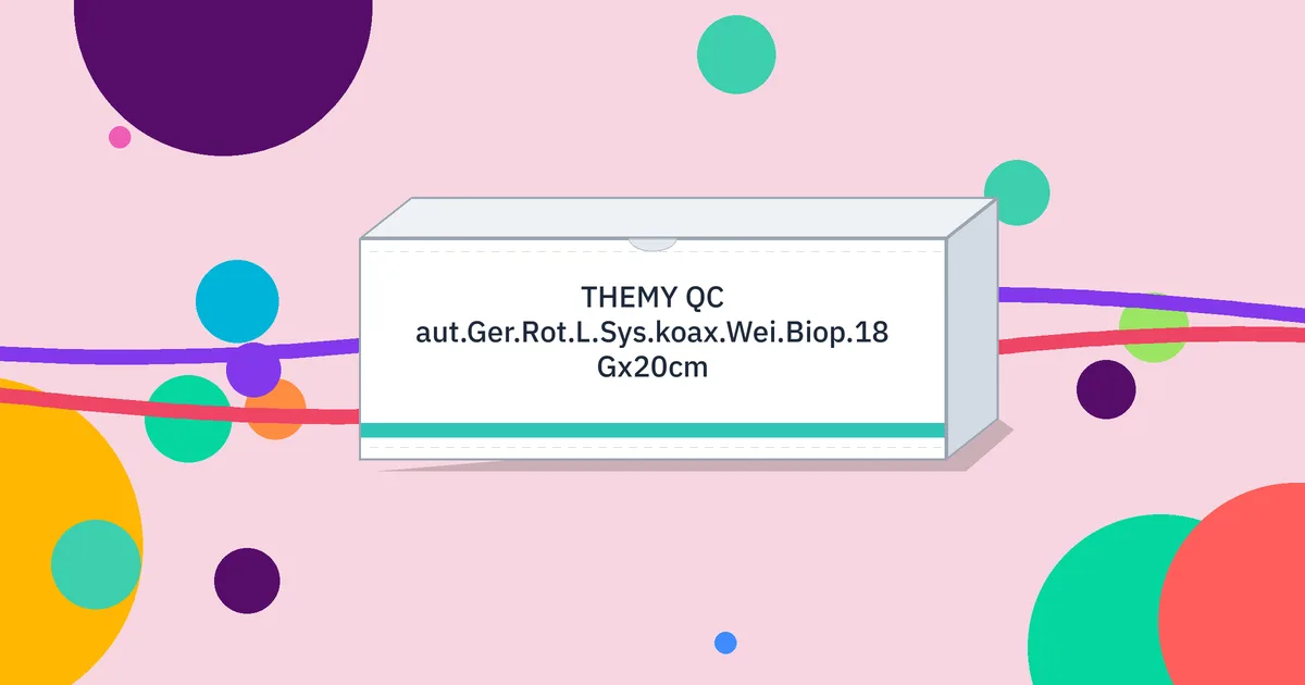 Symbolbild: Packung mit der Aufschrift THEMY QC aut.Ger.Rot.L.Sys.koax.Wei.Biop.18 Gx20cm (PZN 19738228) – Verfügbarkeit und Bezug in Apotheken in Frankfurt am Main