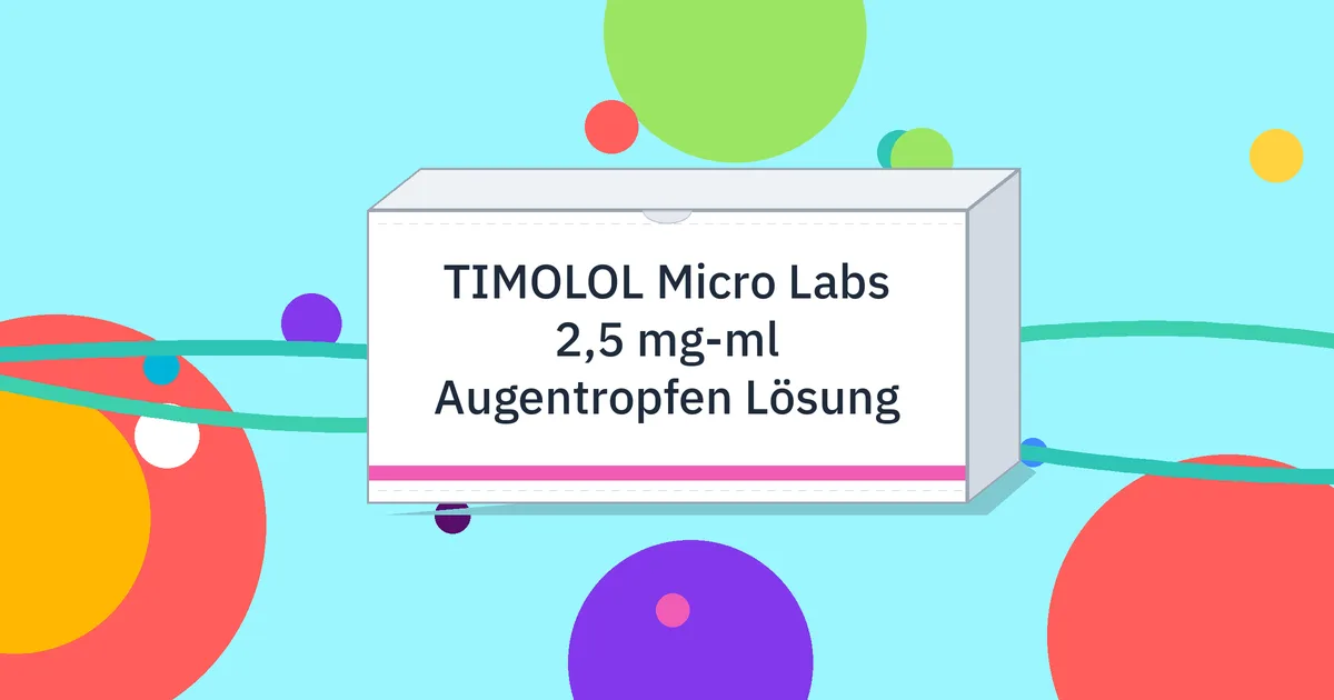 Symbolbild: Packung mit der Aufschrift TIMOLOL Micro Labs 2,5 mg-ml Augentropfen Lösung (PZN 15228358) – Verfügbarkeit und Bezug in Apotheken in Frankfurt am Main