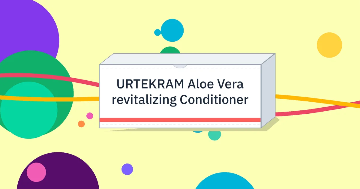 Symbolbild: Packung mit der Aufschrift URTEKRAM Aloe Vera revitalizing Conditioner (PZN 19477785) – Verfügbarkeit und Bezug in Apotheken in Frankfurt am Main