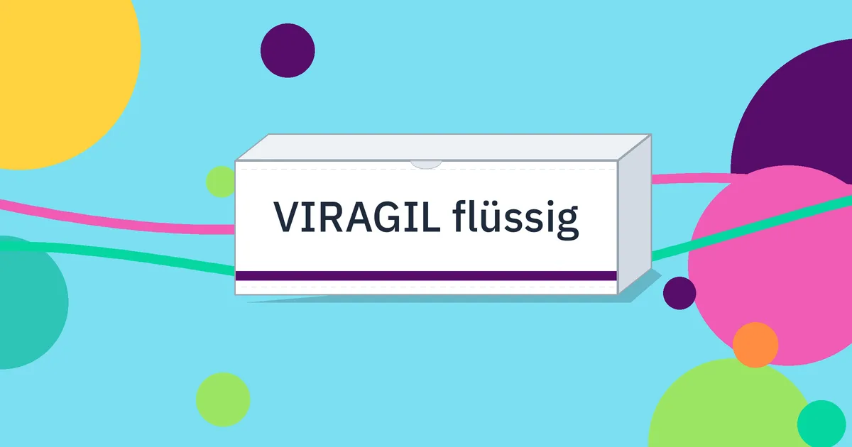 Symbolbild: Packung mit der Aufschrift VIRAGIL flüssig (PZN 03245417) – Verfügbarkeit und Bezug in Apotheken in Frankfurt am Main