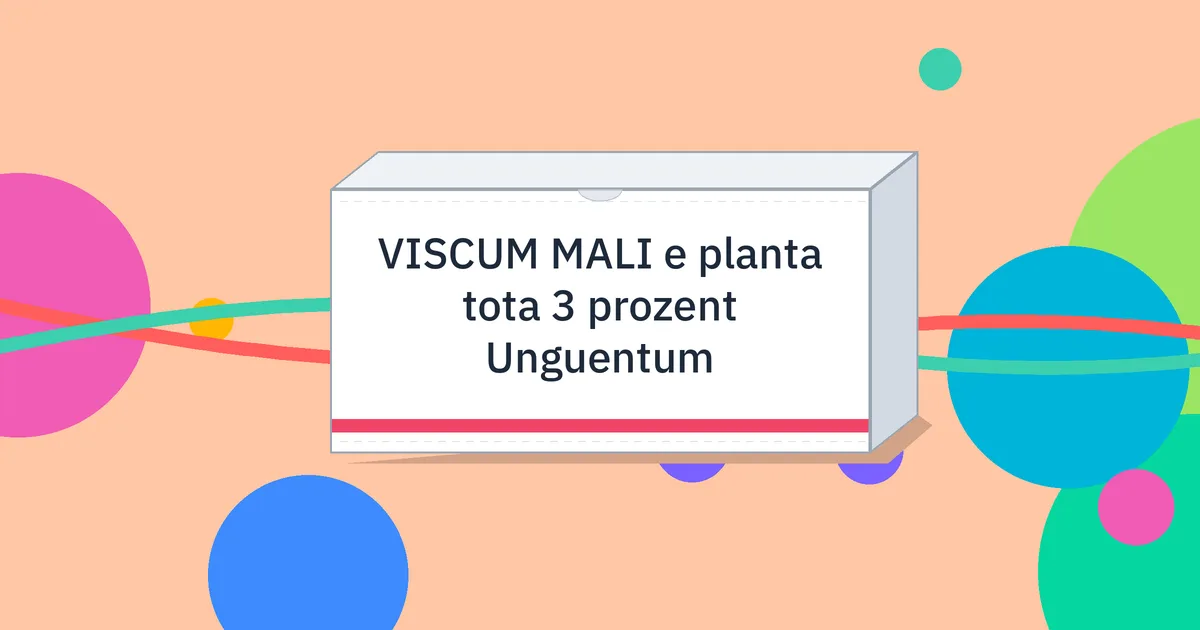 Symbolbild: Packung mit der Aufschrift VISCUM MALI e planta tota 3 prozent Unguentum (PZN 02198578) – Verfügbarkeit und Bezug in Apotheken in Frankfurt am Main