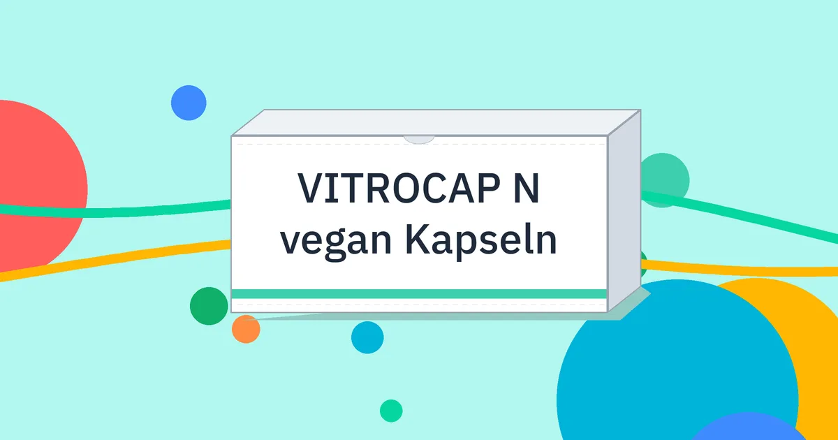 Symbolbild: Packung mit der Aufschrift VITROCAP N vegan Kapseln (PZN 16687996) – Verfügbarkeit und Bezug in Apotheken in Frankfurt am Main
