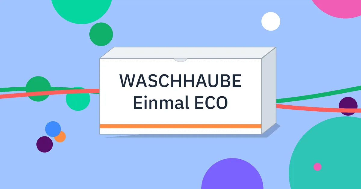 Symbolbild: Packung mit der Aufschrift WASCHHAUBE Einmal ECO (PZN 09882119) – Verfügbarkeit und Bezug in Apotheken in Frankfurt am Main