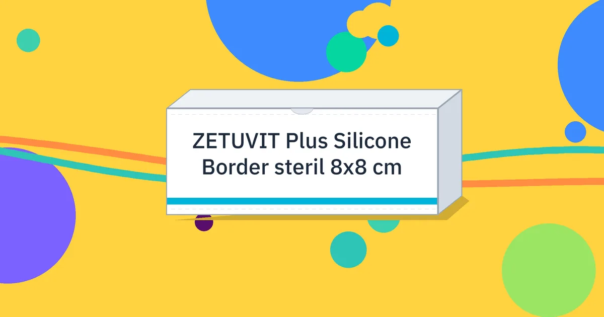 Symbolbild: Packung mit der Aufschrift ZETUVIT Plus Silicone Border steril 8x8 cm (PZN 20012407) – Verfügbarkeit und Bezug in Apotheken in Frankfurt am Main