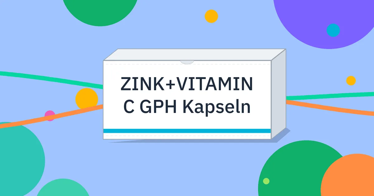 Symbolbild: Packung mit der Aufschrift ZINK+VITAMIN C GPH Kapseln (PZN 03466489) – Verfügbarkeit und Bezug in Apotheken in Frankfurt am Main