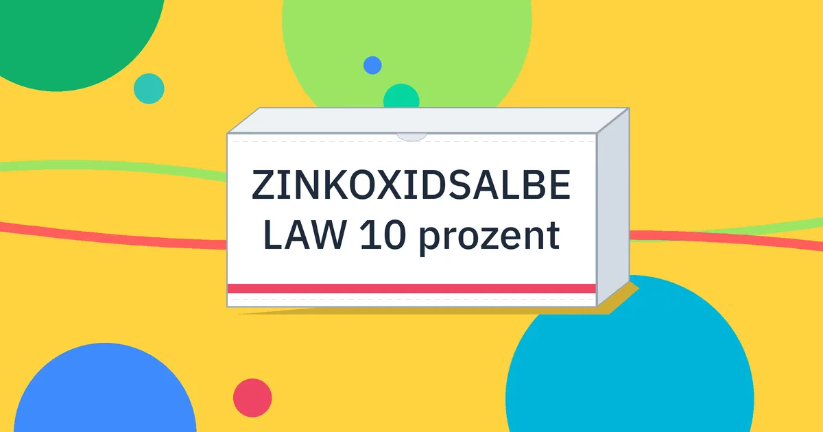 Symbolbild: Packung mit der Aufschrift ZINKOXIDSALBE LAW 10 prozent (PZN 04909196) – Verfügbarkeit und Bezug in Apotheken in Frankfurt am Main