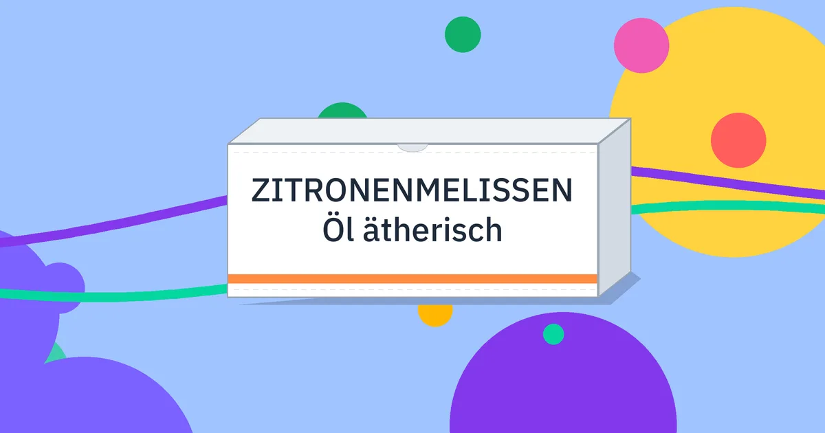 Symbolbild: Packung mit der Aufschrift ZITRONENMELISSEN Öl ätherisch (PZN 18004978) – Verfügbarkeit und Bezug in Apotheken in Frankfurt am Main