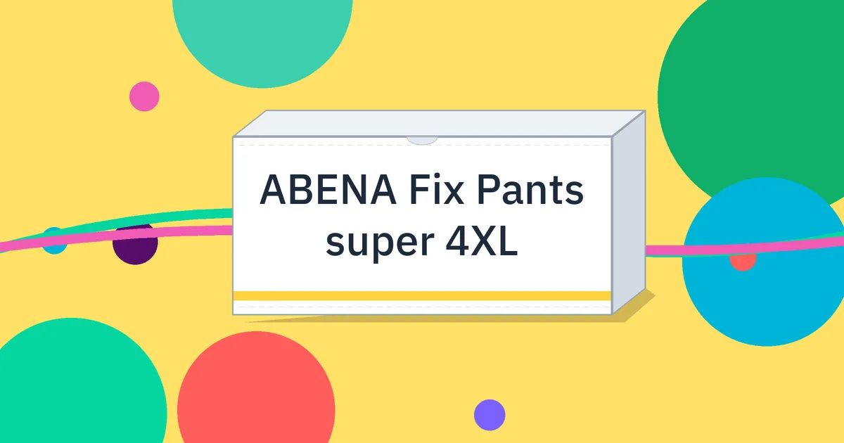 Symbolbild: Packung mit der Aufschrift ABENA Fix Pants super 4XL (PZN 18161790) – Verfügbarkeit und Bezug in Apotheken in Frankfurt am Main