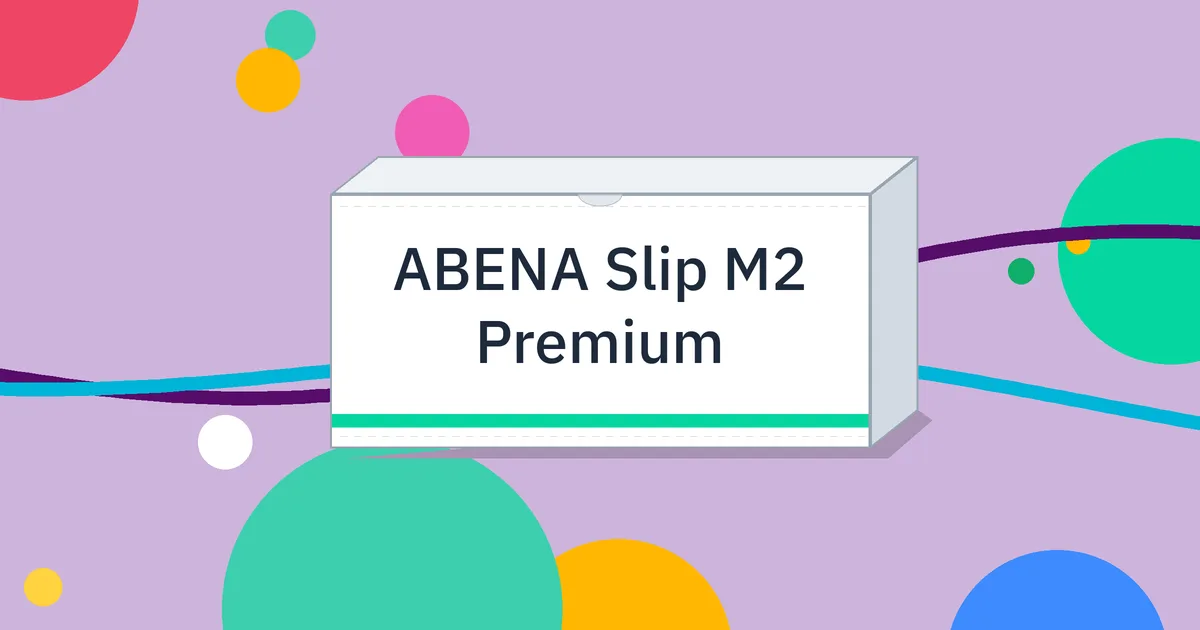 Symbolbild: Packung mit der Aufschrift ABENA Slip M2 Premium (PZN 10220228) – Verfügbarkeit und Bezug in Apotheken in Frankfurt am Main
