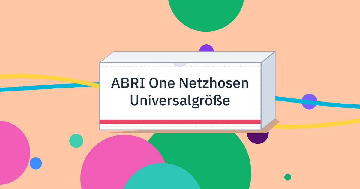 Symbolbild: Packung mit der Aufschrift ABRI One Netzhosen Universalgröße (PZN 00732022) – Verfügbarkeit und Bezug in Apotheken in Frankfurt am Main