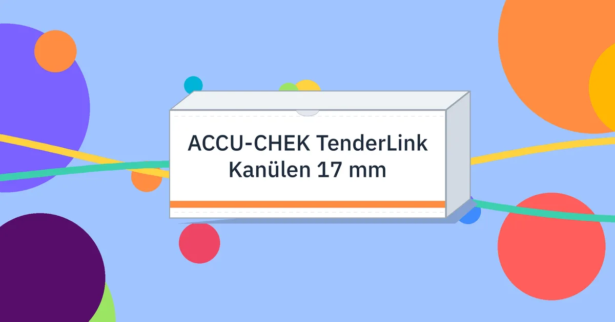Symbolbild: Packung mit der Aufschrift ACCU-CHEK TenderLink Kanülen 17 mm (PZN 16787108) – Verfügbarkeit und Bezug in Apotheken in Frankfurt am Main