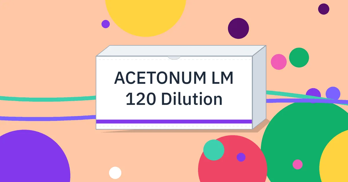Symbolbild: Packung mit der Aufschrift ACETONUM LM 120 Dilution (PZN 13265734) – Verfügbarkeit und Bezug in Apotheken in Frankfurt am Main