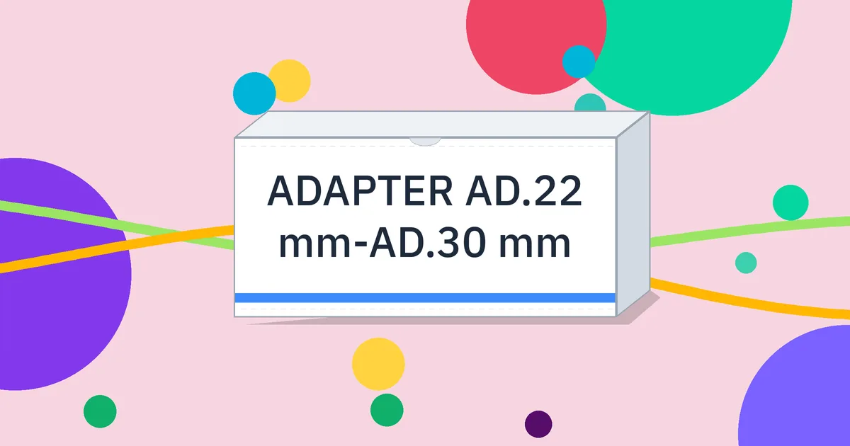Symbolbild: Packung mit der Aufschrift ADAPTER AD.22 mm-AD.30 mm (PZN 17431879) – Verfügbarkeit und Bezug in Apotheken in Frankfurt am Main