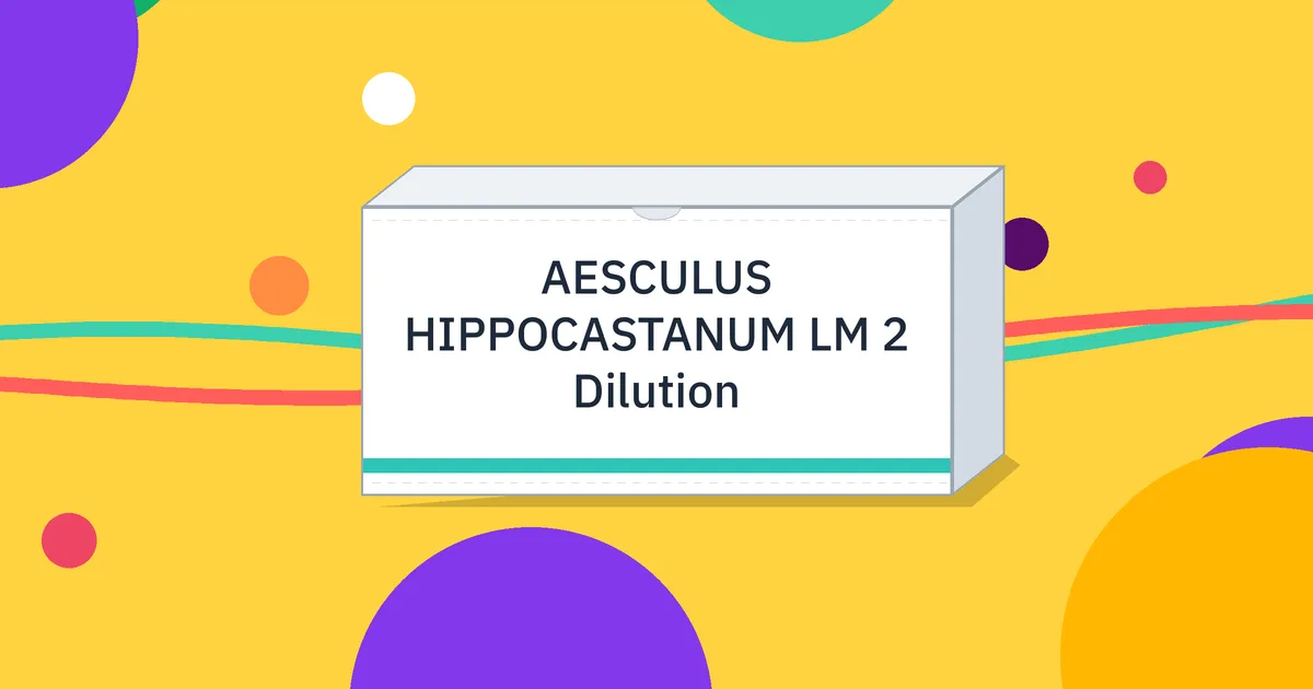 Symbolbild: Packung mit der Aufschrift AESCULUS HIPPOCASTANUM LM 2 Dilution (PZN 12755270) – Verfügbarkeit und Bezug in Apotheken in Frankfurt am Main
