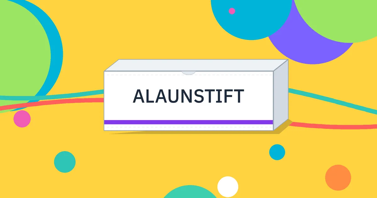 Symbolbild: Packung mit der Aufschrift ALAUNSTIFT (PZN 17246082) – Verfügbarkeit und Bezug in Apotheken in Frankfurt am Main
