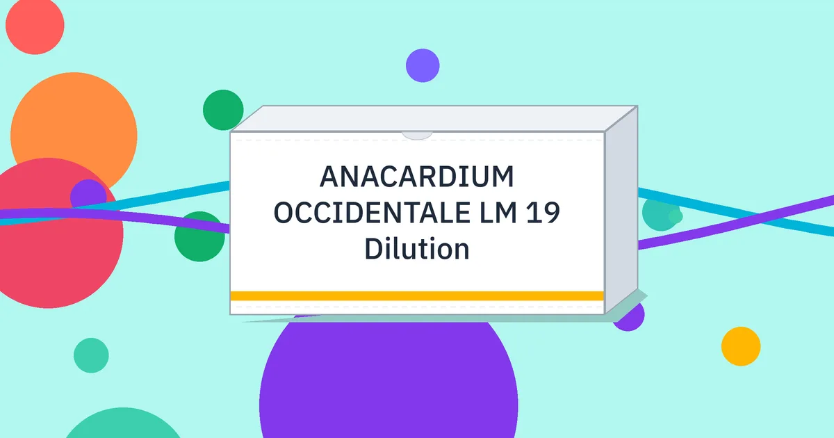 Symbolbild: Packung mit der Aufschrift ANACARDIUM OCCIDENTALE LM 19 Dilution (PZN 13327493) – Verfügbarkeit und Bezug in Apotheken in Frankfurt am Main
