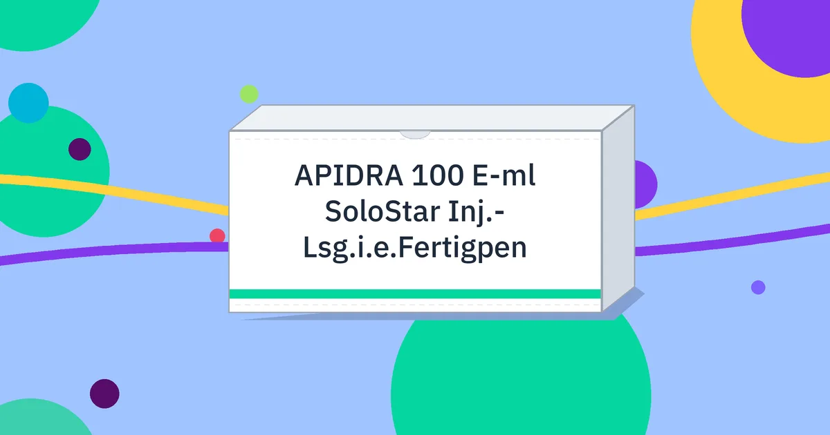 Symbolbild: Packung mit der Aufschrift APIDRA 100 E-ml SoloStar Inj.-Lsg.i.e.Fertigpen (PZN 09246091) – Verfügbarkeit und Bezug in Apotheken in Frankfurt am Main