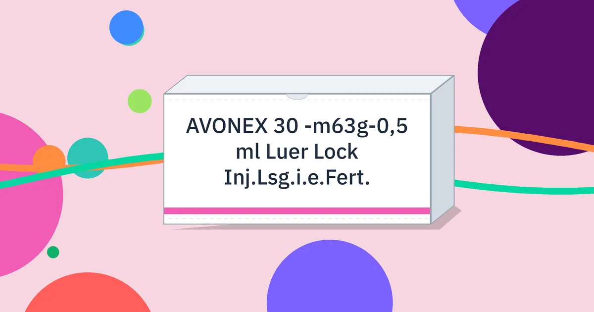 Symbolbild: Packung mit der Aufschrift AVONEX 30 -m63g-0,5 ml Luer Lock Inj.Lsg.i.e.Fert. (PZN 01715385) – Verfügbarkeit und Bezug in Apotheken in Frankfurt am Main