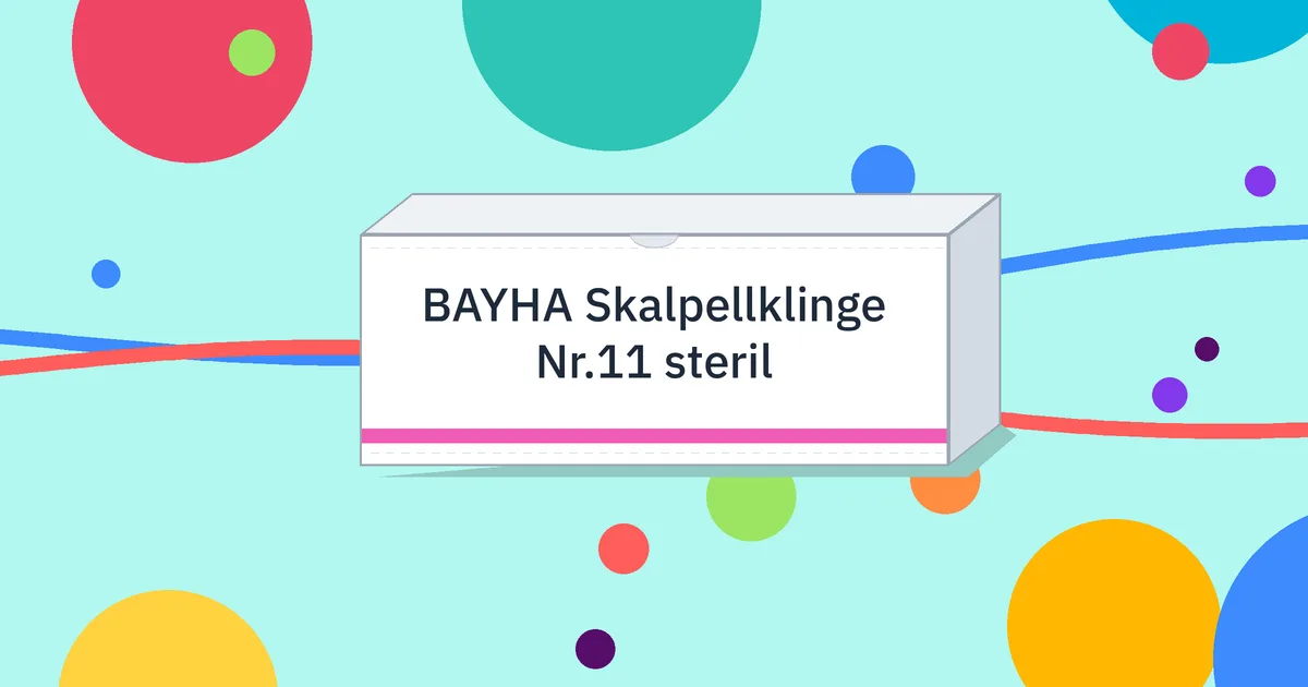 Symbolbild: Packung mit der Aufschrift BAYHA Skalpellklinge Nr.11 steril (PZN 13927951) – Verfügbarkeit und Bezug in Apotheken in Frankfurt am Main
