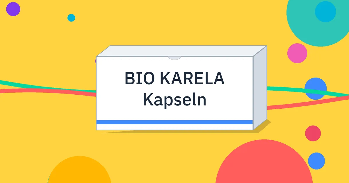 Symbolbild: Packung mit der Aufschrift BIO KARELA Kapseln (PZN 16718567) – Verfügbarkeit und Bezug in Apotheken in Frankfurt am Main