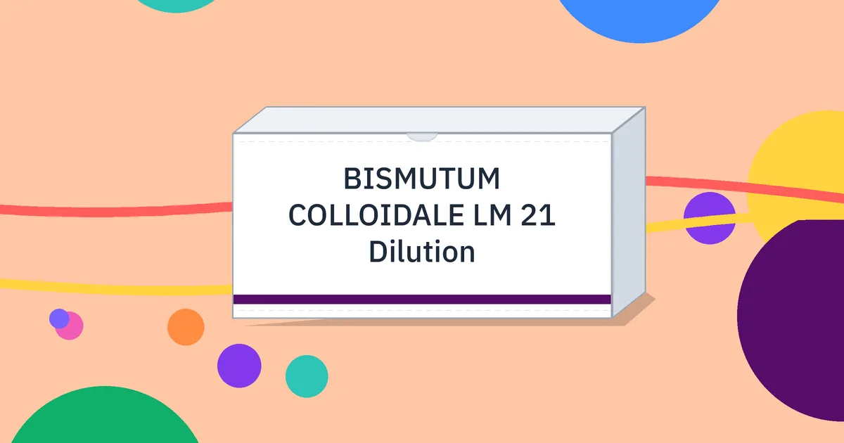 Symbolbild: Packung mit der Aufschrift BISMUTUM COLLOIDALE LM 21 Dilution (PZN 13386171) – Verfügbarkeit und Bezug in Apotheken in Frankfurt am Main