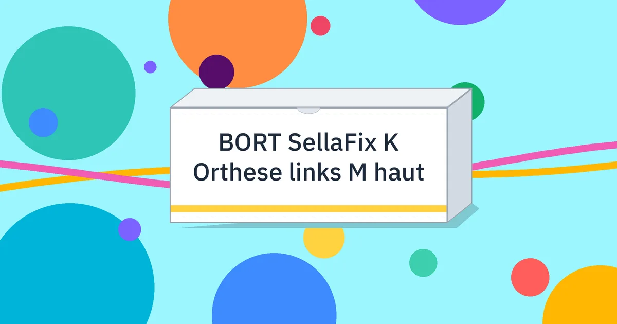 Symbolbild: Packung mit der Aufschrift BORT SellaFix K Orthese links M haut (PZN 08522790) – Verfügbarkeit und Bezug in Apotheken in Frankfurt am Main