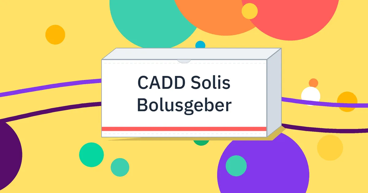Symbolbild: Packung mit der Aufschrift CADD Solis Bolusgeber (PZN 14437226) – Verfügbarkeit und Bezug in Apotheken in Frankfurt am Main