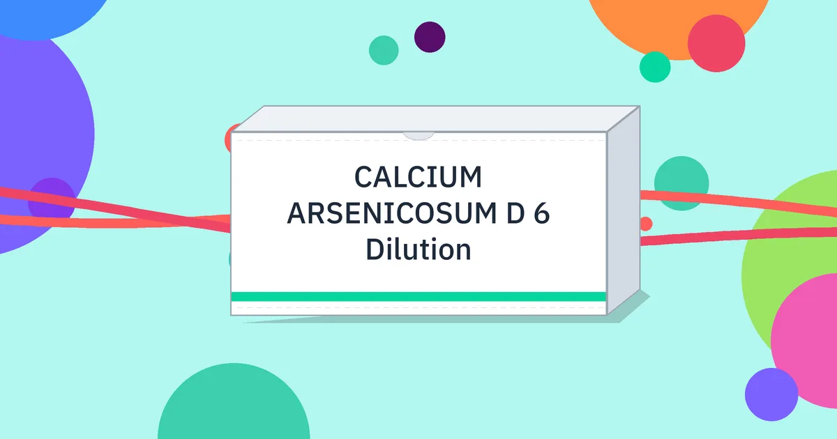 Symbolbild: Packung mit der Aufschrift CALCIUM ARSENICOSUM D 6 Dilution (PZN 07162208) – Verfügbarkeit und Bezug in Apotheken in Frankfurt am Main