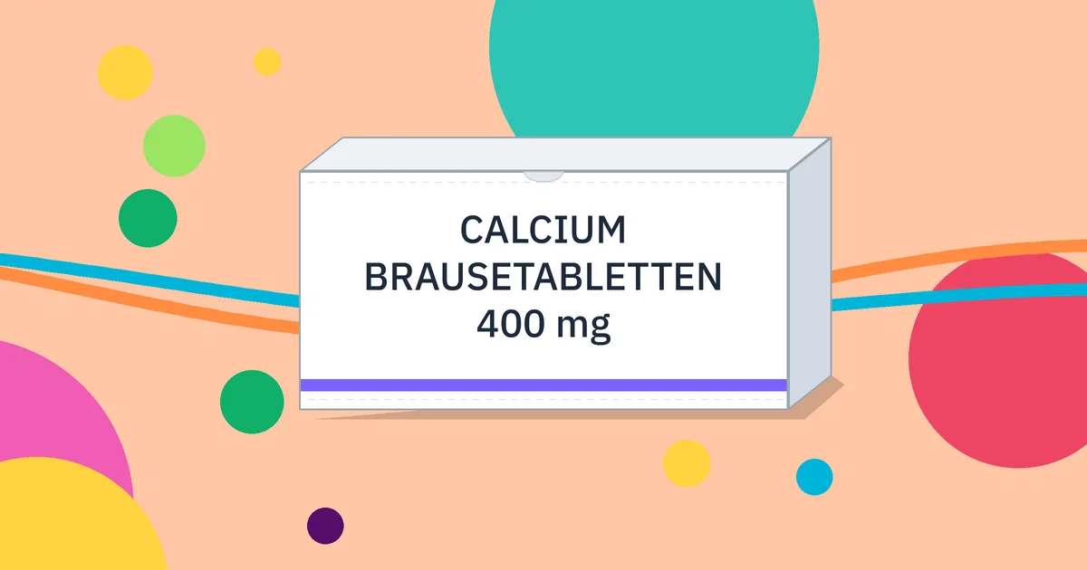 Symbolbild: Packung mit der Aufschrift CALCIUM BRAUSETABLETTEN 400 mg (PZN 16160964) – Verfügbarkeit und Bezug in Apotheken in Frankfurt am Main