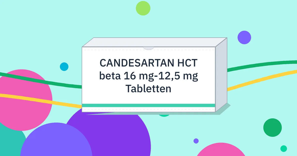Symbolbild: Packung mit der Aufschrift CANDESARTAN HCT beta 16 mg-12,5 mg Tabletten (PZN 19211194) – Verfügbarkeit und Bezug in Apotheken in Frankfurt am Main