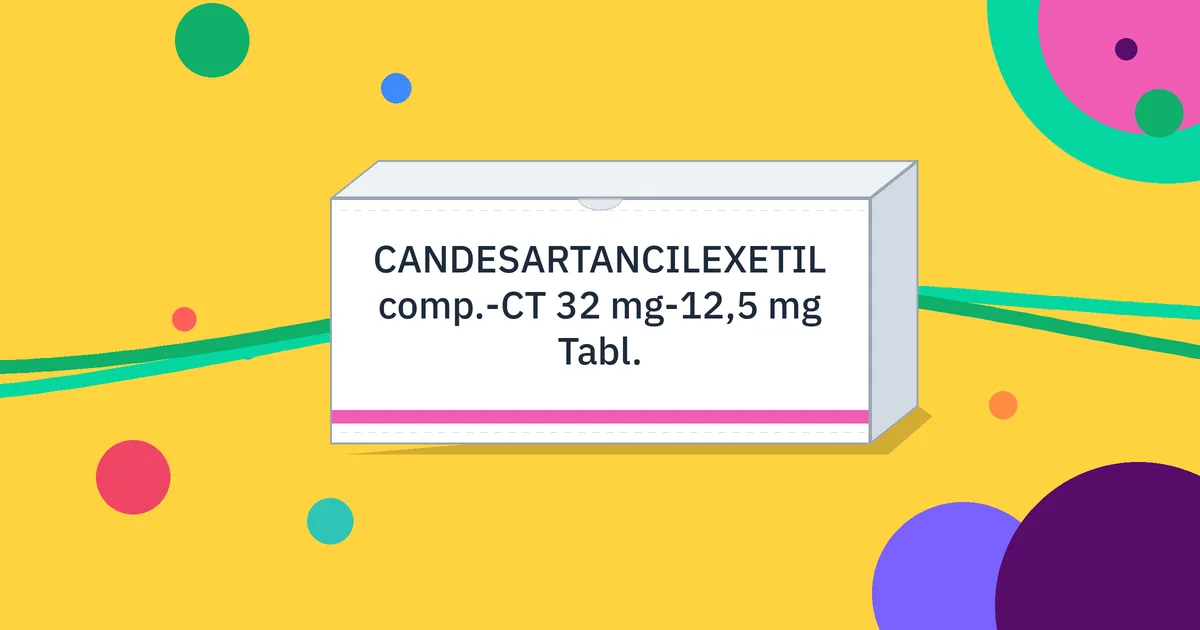 Symbolbild: Packung mit der Aufschrift CANDESARTANCILEXETIL comp.-CT 32 mg-12,5 mg Tabl. (PZN 09066408) – Verfügbarkeit und Bezug in Apotheken in Frankfurt am Main