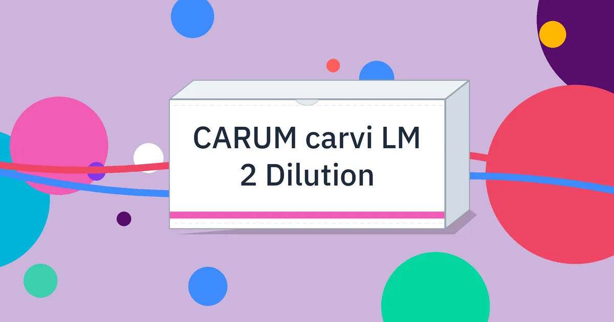 Symbolbild: Packung mit der Aufschrift CARUM carvi LM 2 Dilution (PZN 12811063) – Verfügbarkeit und Bezug in Apotheken in Frankfurt am Main