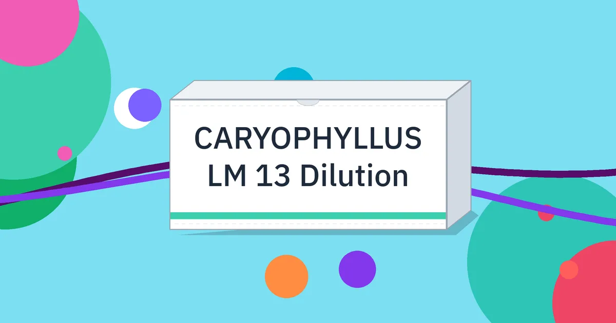 Symbolbild: Packung mit der Aufschrift CARYOPHYLLUS LM 13 Dilution (PZN 13431948) – Verfügbarkeit und Bezug in Apotheken in Frankfurt am Main