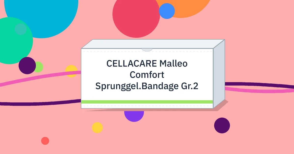 Symbolbild: Packung mit der Aufschrift CELLACARE Malleo Comfort Sprunggel.Bandage Gr.2 (PZN 20549975) – Verfügbarkeit und Bezug in Apotheken in Frankfurt am Main